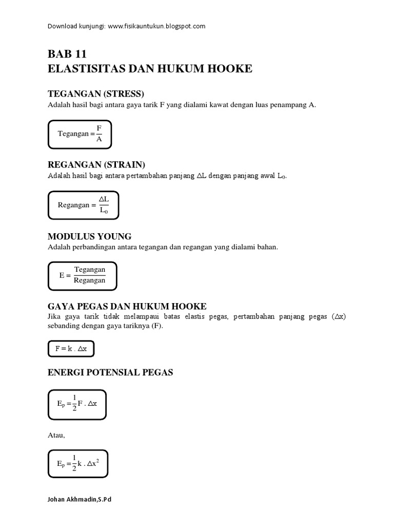 19+ Contoh Soal Hukum Hooke - Contoh Soal Terbaru