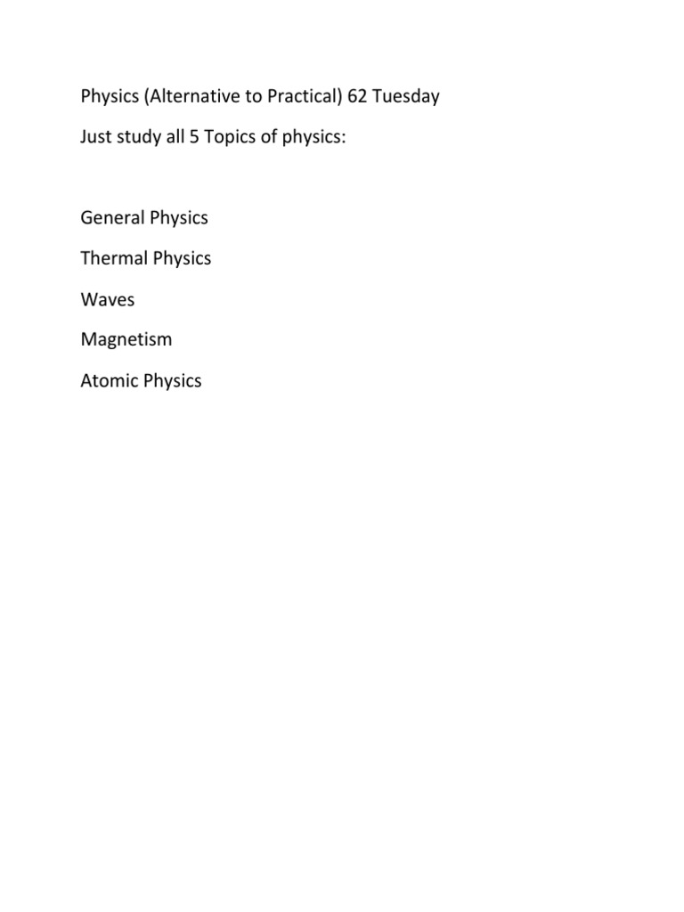 Notes To Study For Physics Paper 6 | Lens (Optics) | Accuracy And Precision