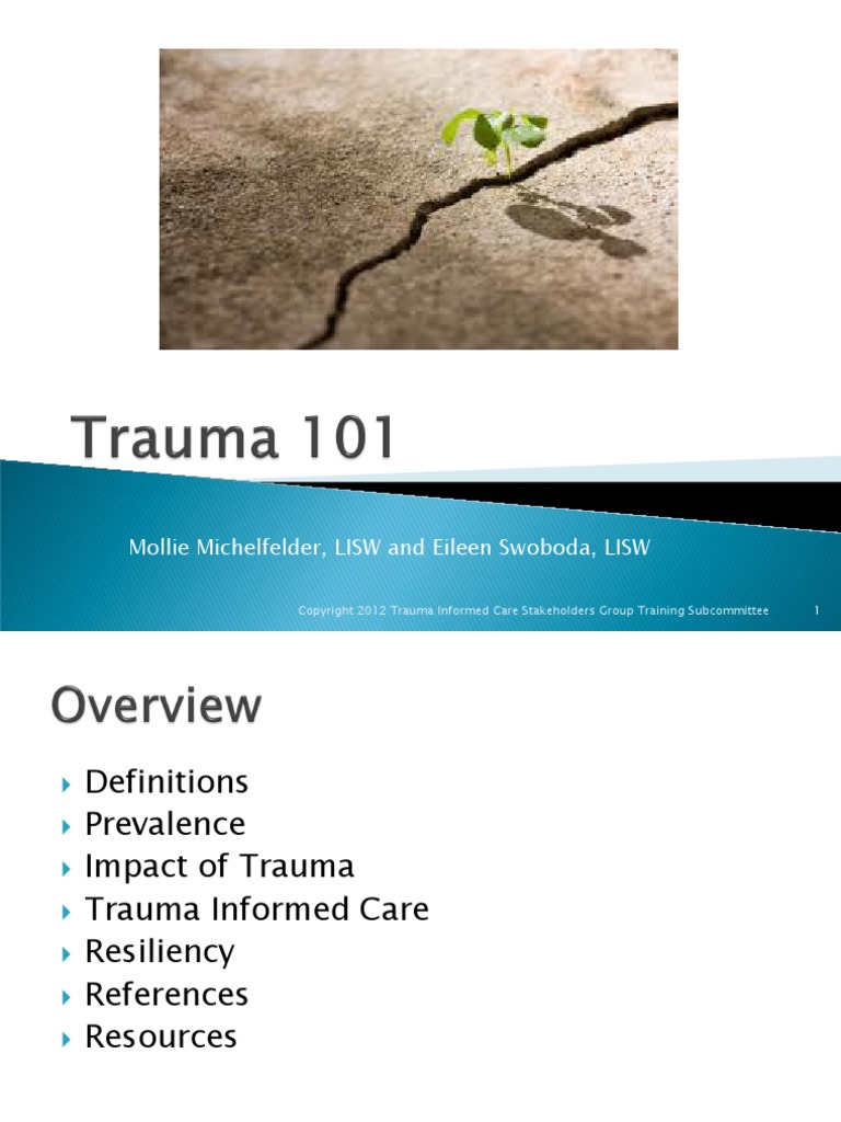 Trauma 101 Powerpoint PresentationV1 PDF | PDF | Psychological Trauma ...