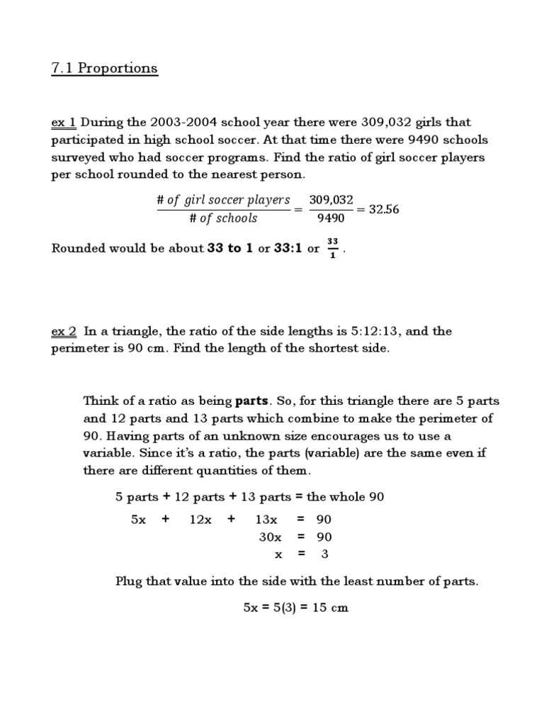 Understanding Proportions and Ratios | PDF