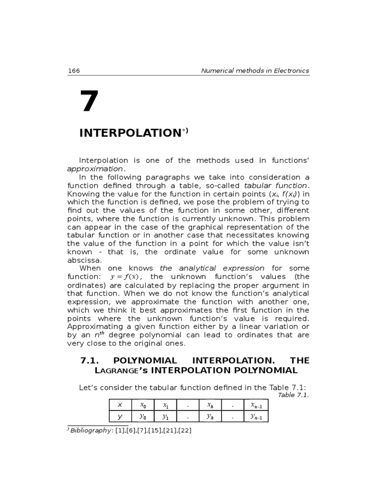 Interpolation: Approximation | PDF | Polynomial | Interpolation