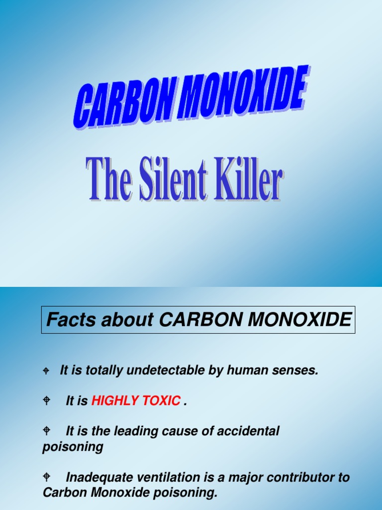 carbon_monoxide_poisoning.ppt | Carbon Monoxide | Hemoglobin