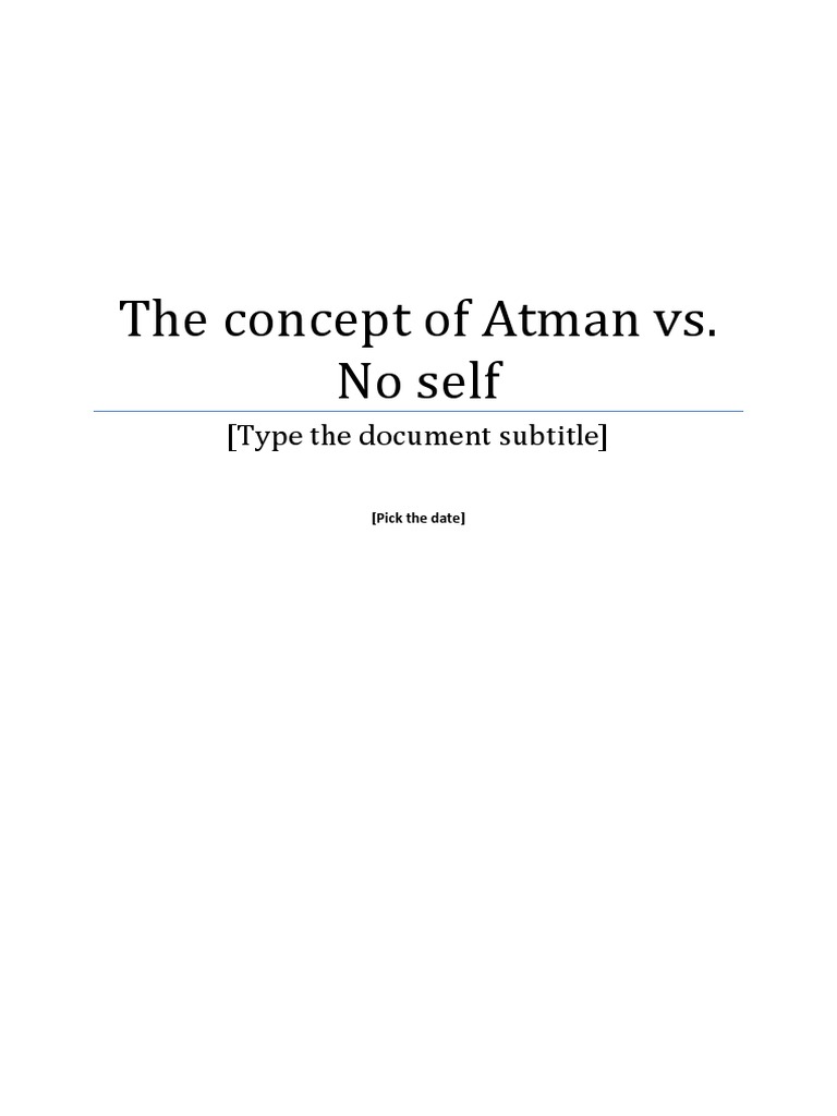 Aatman | PDF | Ātman (Hinduism) | Reincarnation