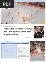 Handball Training Session Plan | PDF | Sports & Recreation