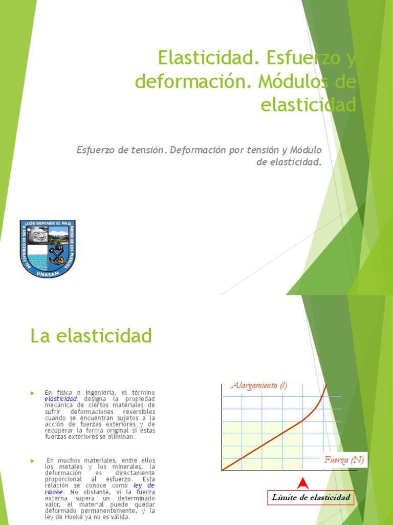 Elasticidad y Deformacion | PDF | Elasticidad (Física) | Estrés (Mecánica)