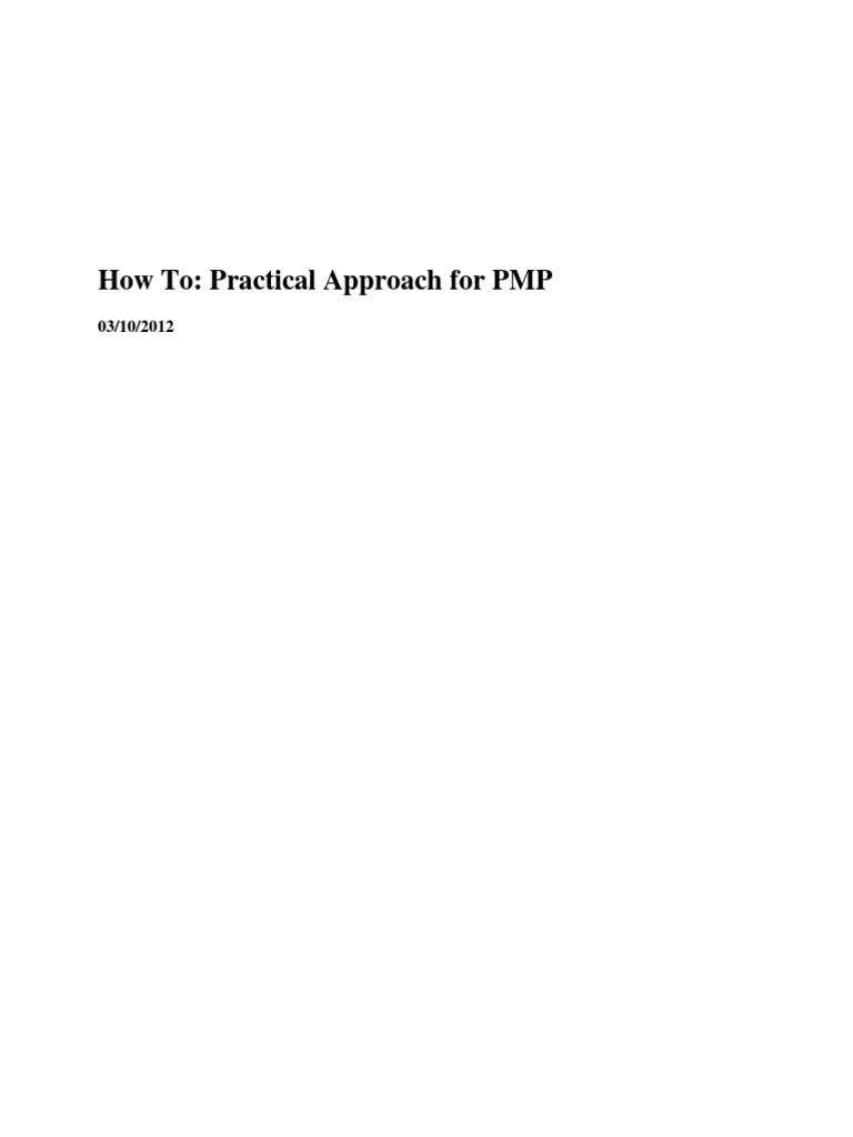 How To Prepare For PMP | PDF | Test (Assessment)