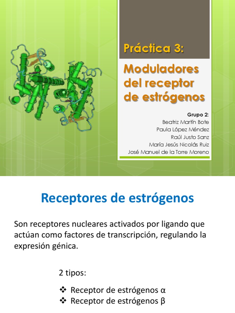 Moduladores de Receptores de Estrógenos | PDF | Receptor (Bioquímica) | Cáncer