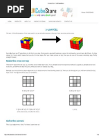 CFOP Method Cheat Sheet | PDF