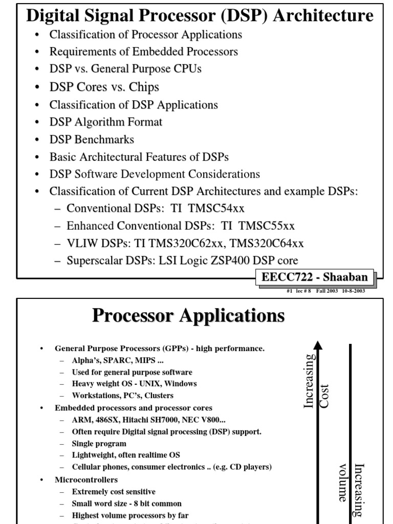 Pdsp Architecture Pdf Digital Signal Processor Digital Signal