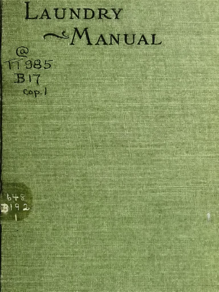 Laundry Manual | PDF | Shirt | Laundry