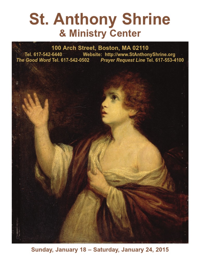St. Anthony Shrine: & Ministry Center | PDF | Confirmation | Saint Peter St. Anthony Shrine: & Ministry Center | PDF | Confirmation | Saint Peter
