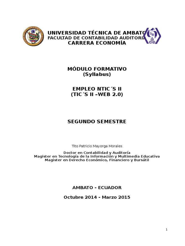2 Mã"dulo - Nticâ S - Ii Eco | PDF | Blog | Internet