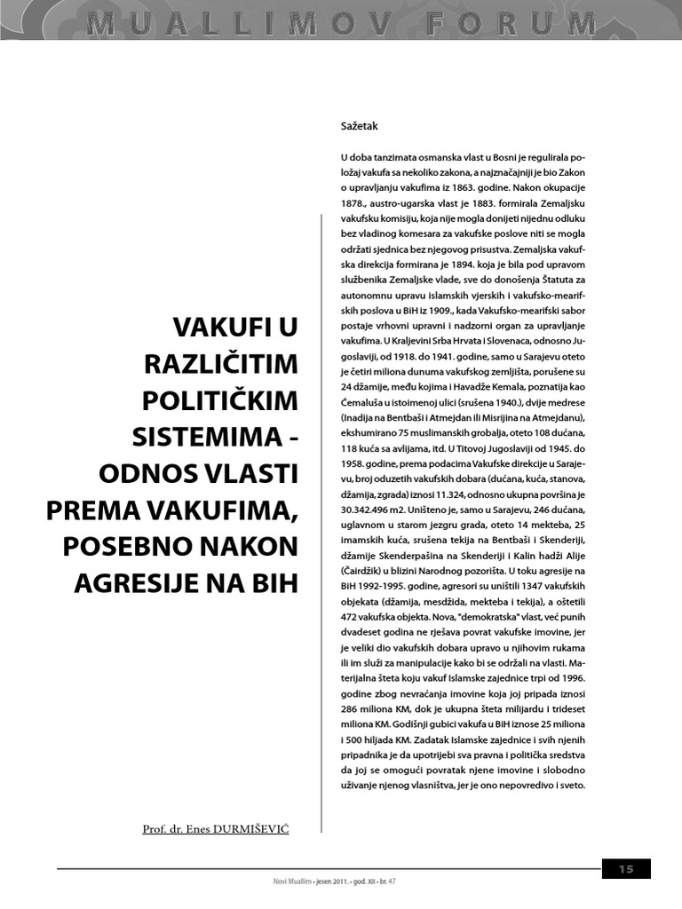 Vakufi PDF | PDF