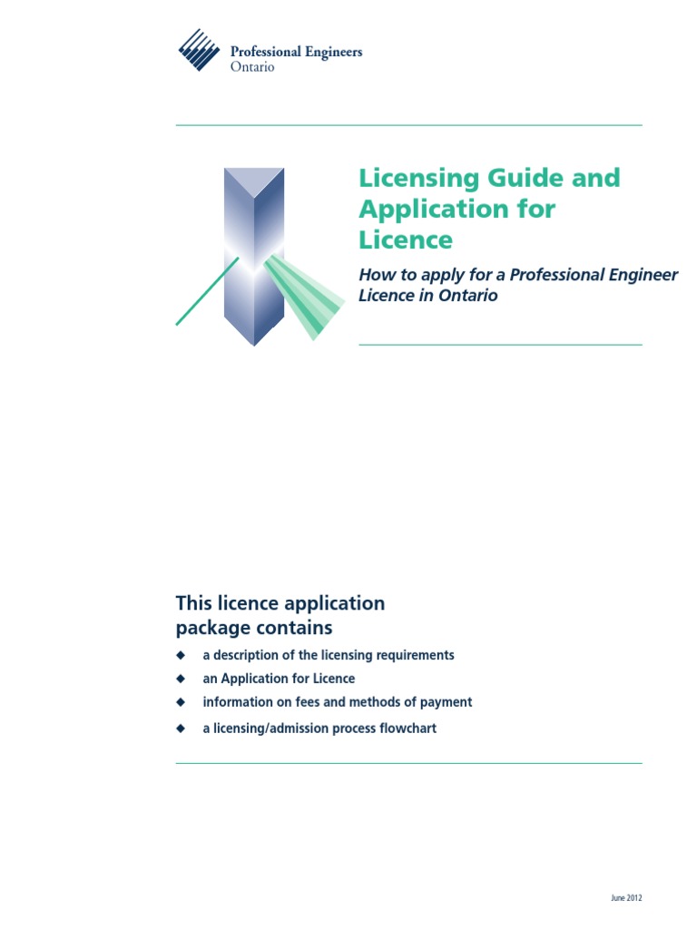 PEO Licensing Guide & Application | PDF | Academic Degree ...