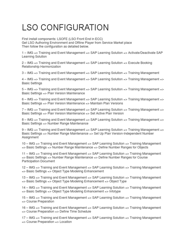 Lso Configuration | PDF | Computing | Software