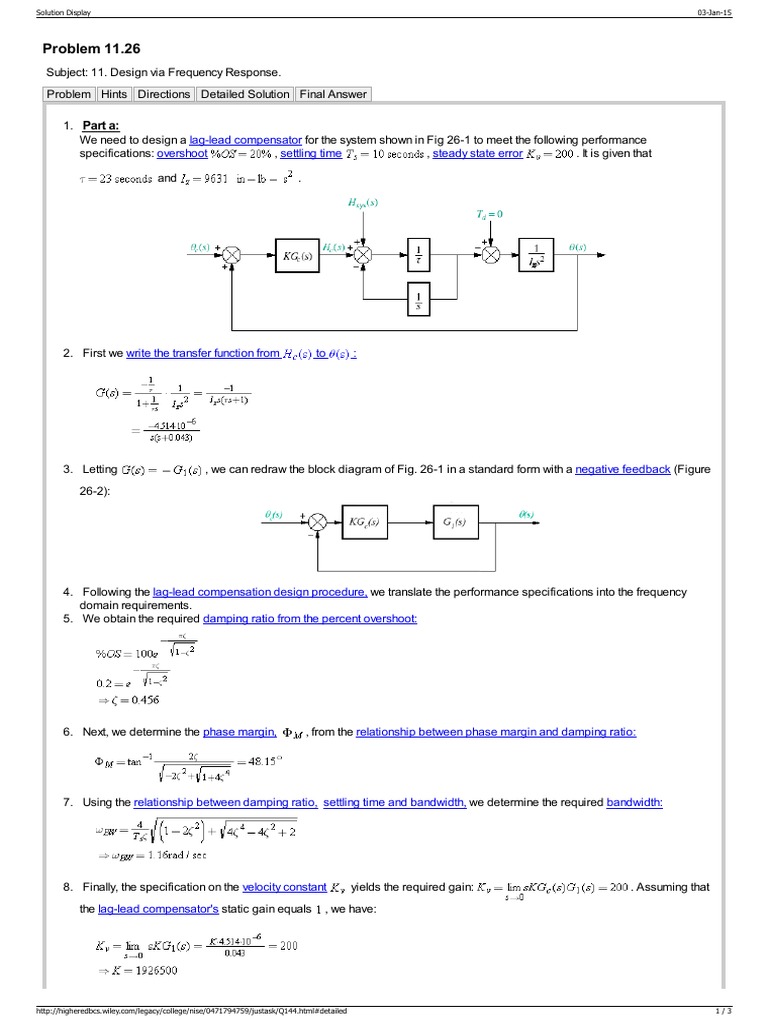Solution Display | PDF | Systems Theory | Telecommunications Engineering