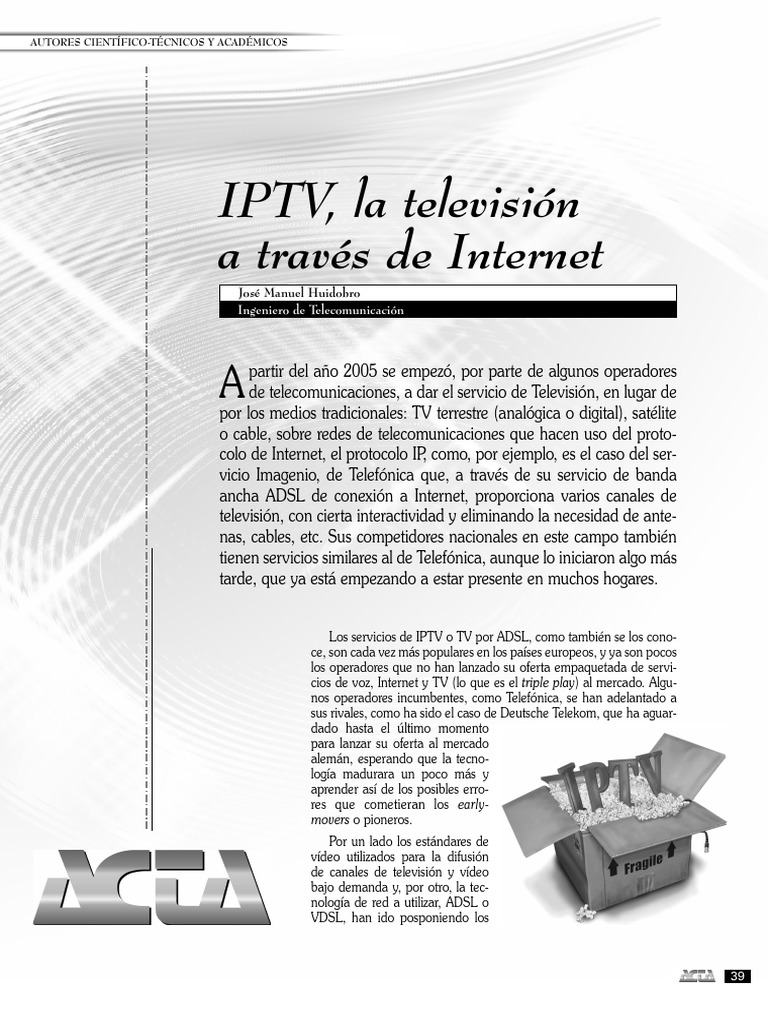 Iptv | PDF | Iptv | Vídeo a la carta