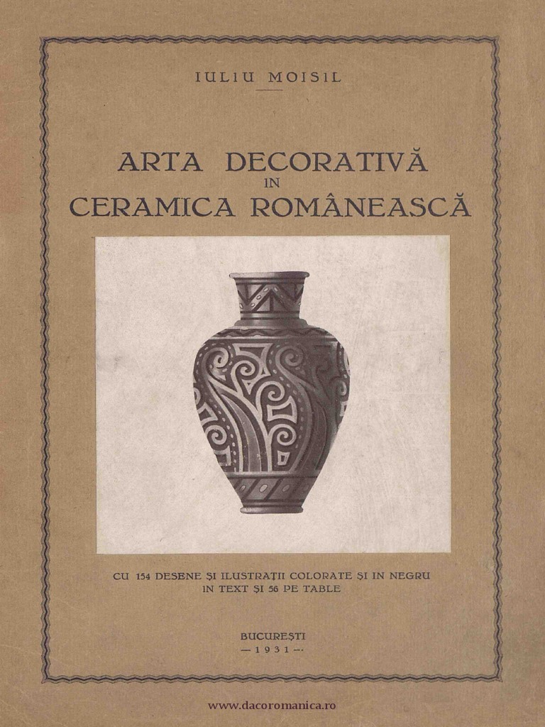 Arta Decorativa in Ceramica Romaneasca | PDF