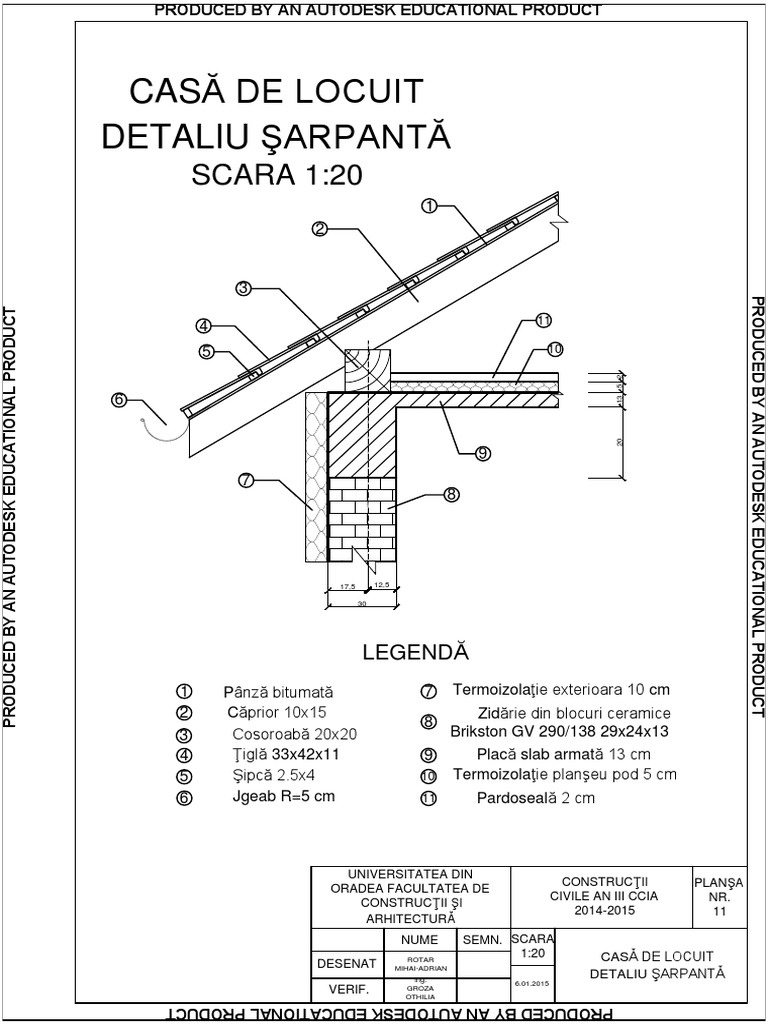 12..C. Civile Detaliu Sarpanta Model | PDF | Home & Garden | Technology ...