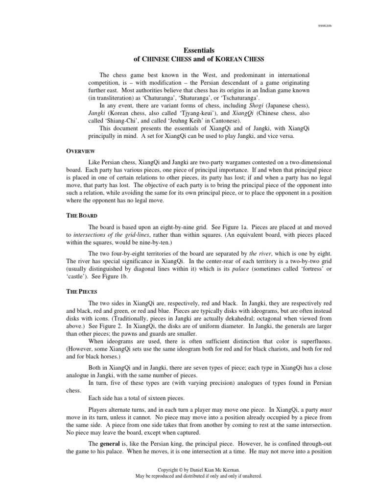 Essentials of Chinese Chess | PDF | Games Of Mental Skill | Traditional ...