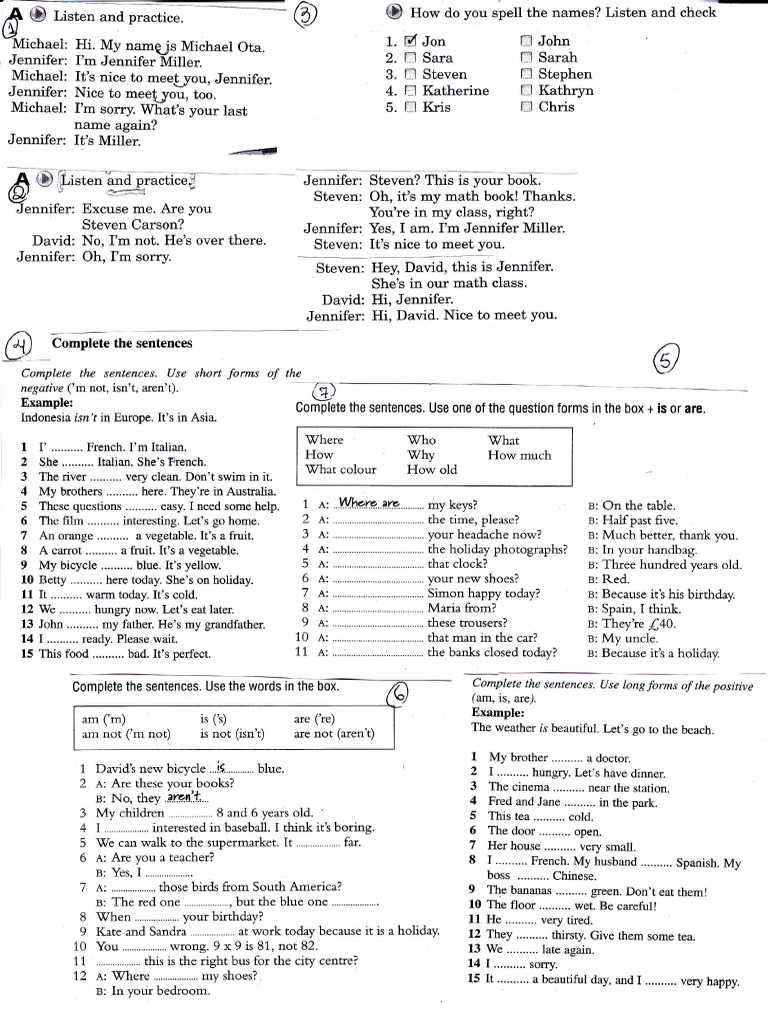 Exercícios de Inglês 07-02 | PDF