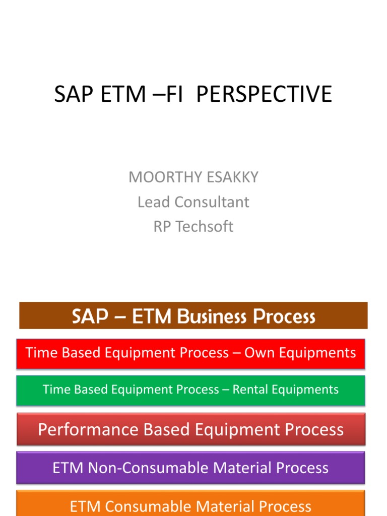 Sap Etm - Fi Perspective | PDF | Warehouse | Business Process