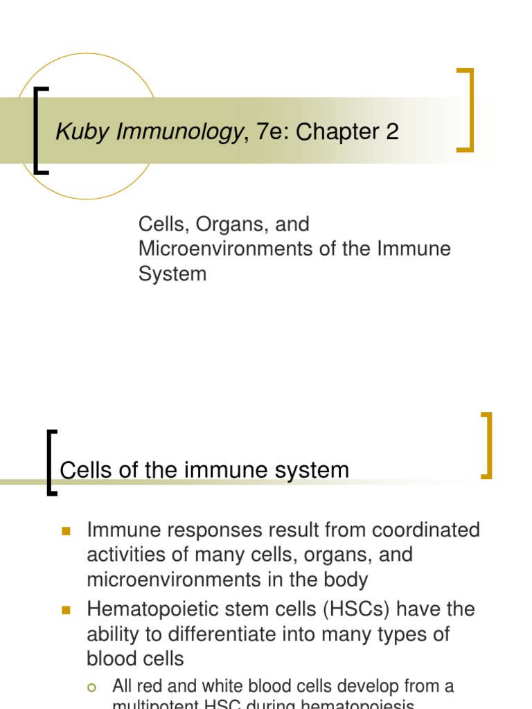 Kuby Immunology, 7e: Chapter 2: Cells, Organs, and Microenvironments of ...