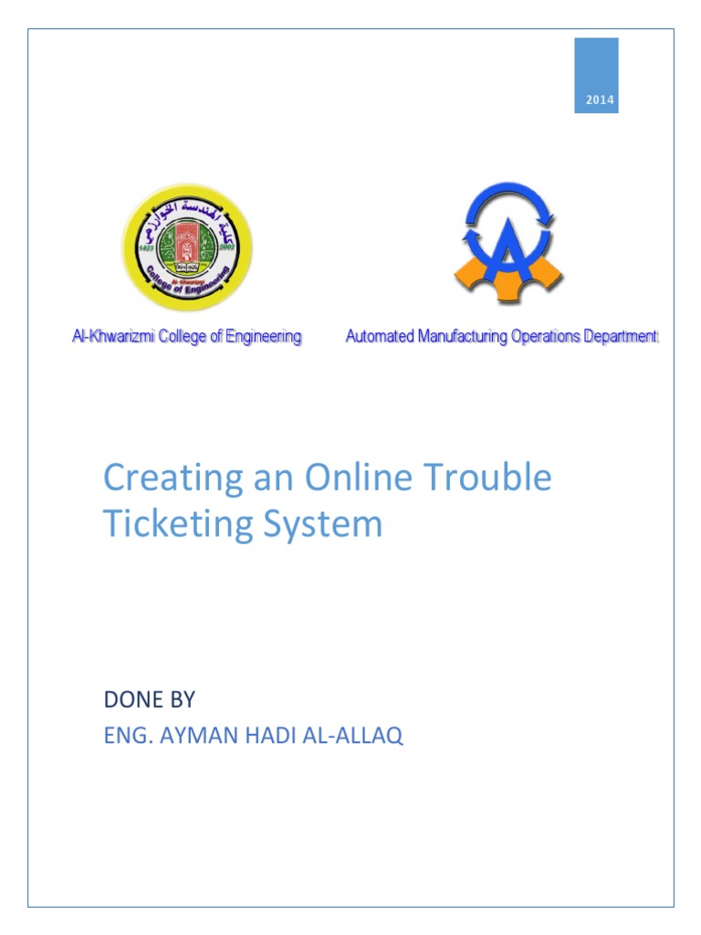 Creating Onlinle Trouble Ticketing System | PDF | E Government | Employment