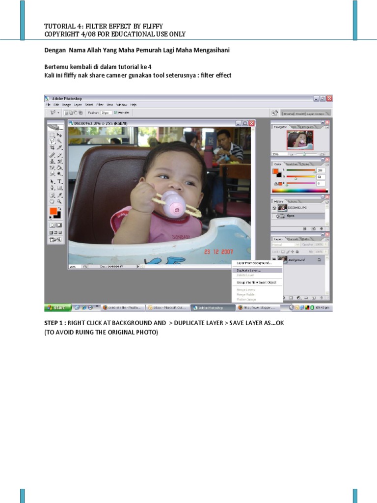 Tutorial4 FILTER EFFECT | PDF | Computing | Software