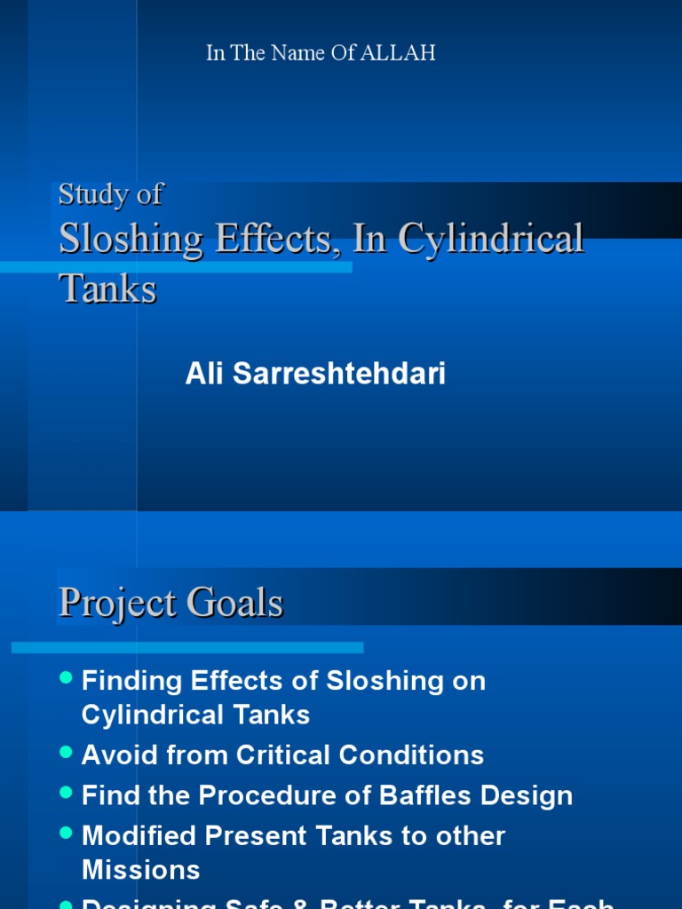 MSC - Present Sloshing Effect | PDF | Fluid Dynamics | Dynamics (Mechanics)