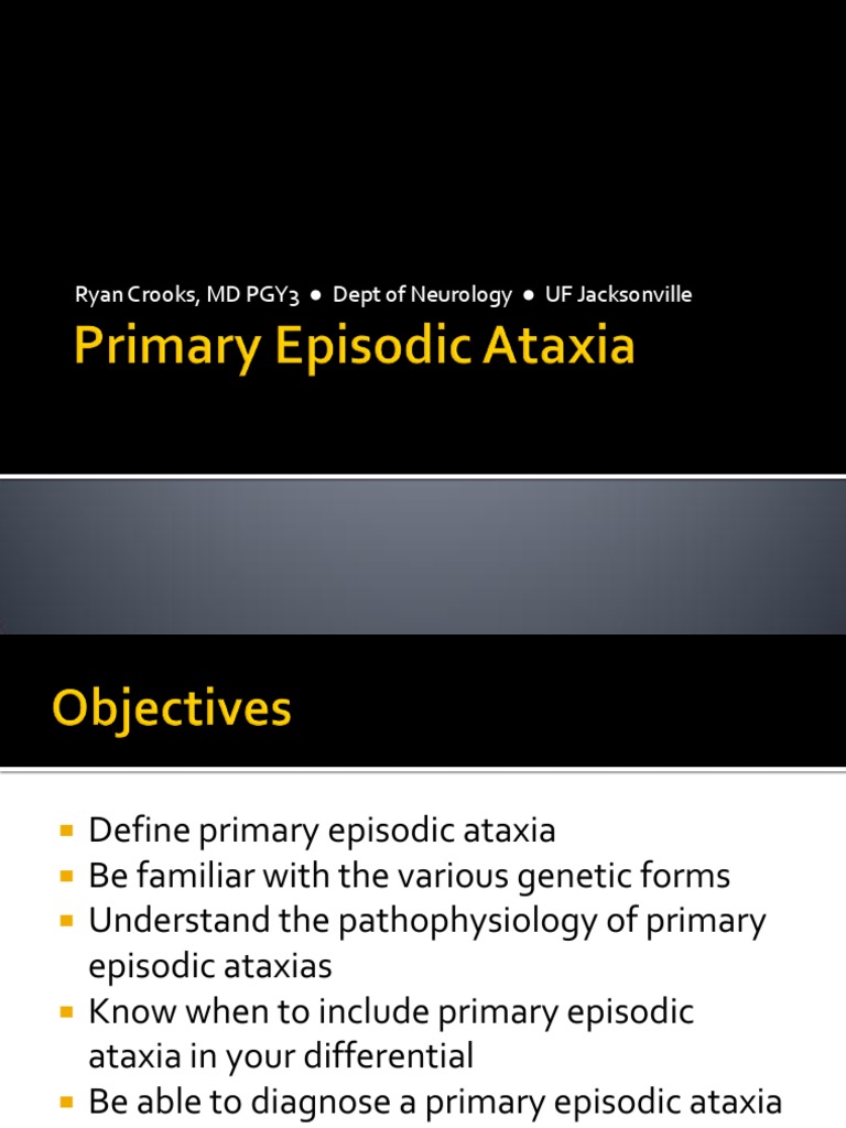 Primary Episodic Ataxias | PDF | Neurobiology | Neurology