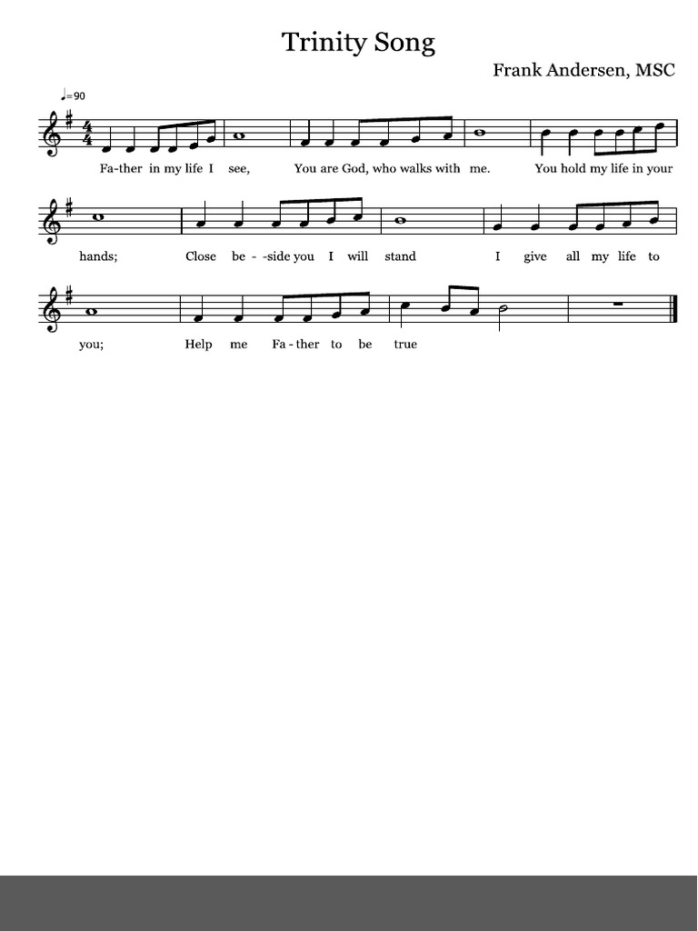 Trinity Song | PDF