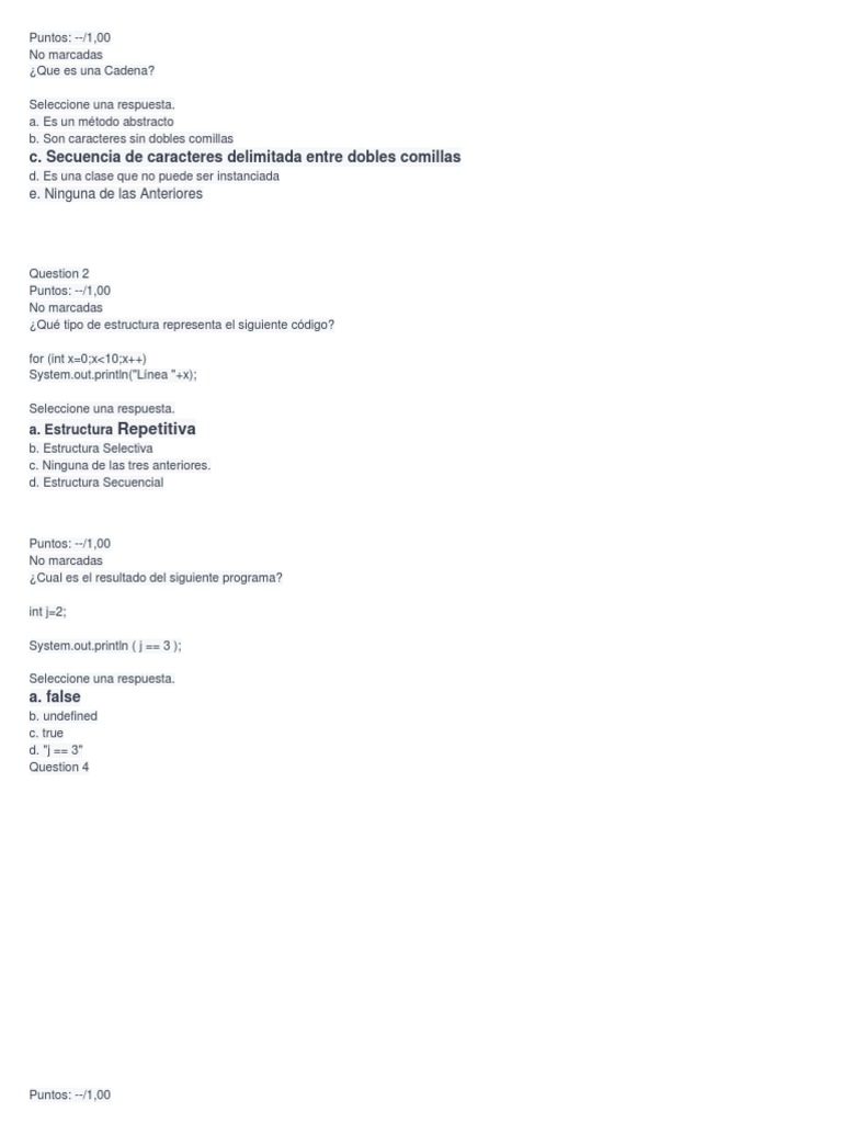 EXAMEN | PDF | Poco | Java (lenguaje de programación)