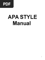 GCU Style Guide | PDF | Citation | Apa Style