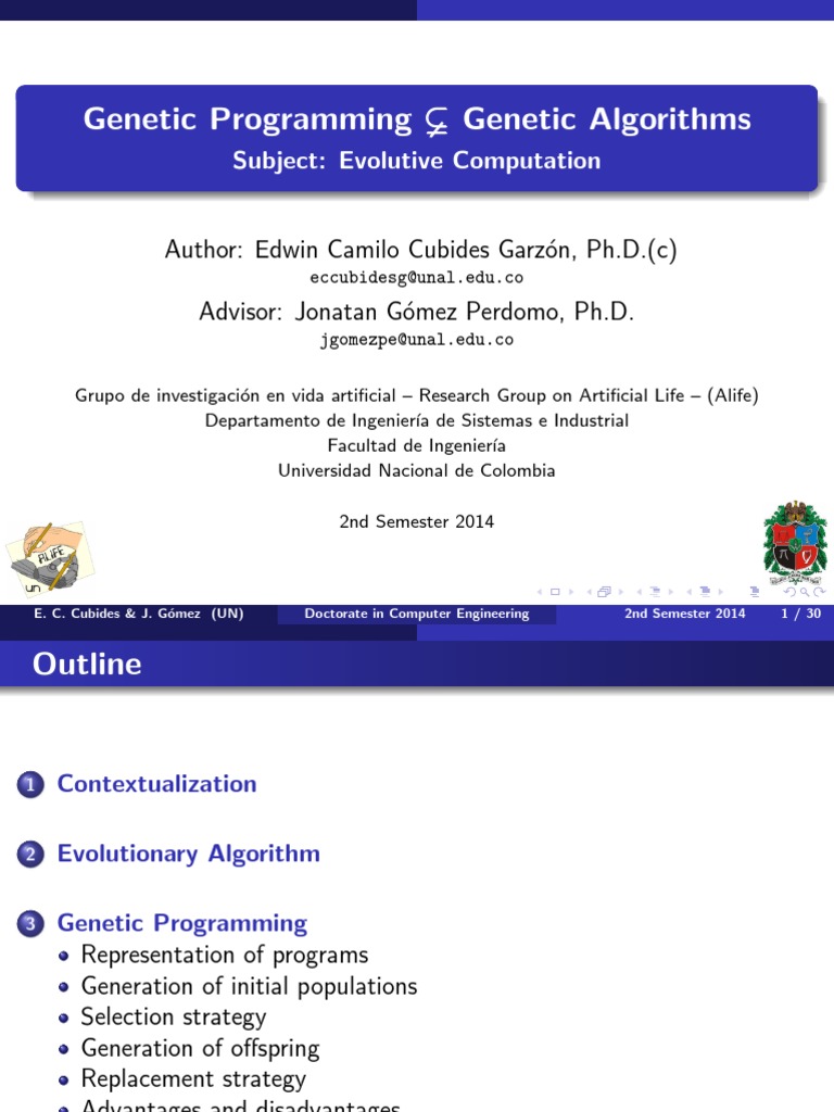 Genetic Programming | PDF | Areas Of Computer Science | Applied Mathematics