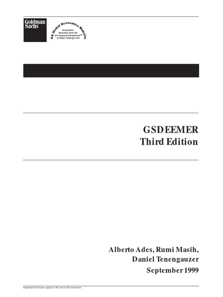 Gsdeemer Third Edition: Alberto Ades, Rumi Masih, Daniel Tenengauzer ...