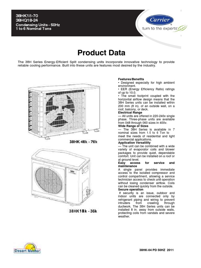 Carrier - Split Units | PDF | Air Conditioning | Hvac