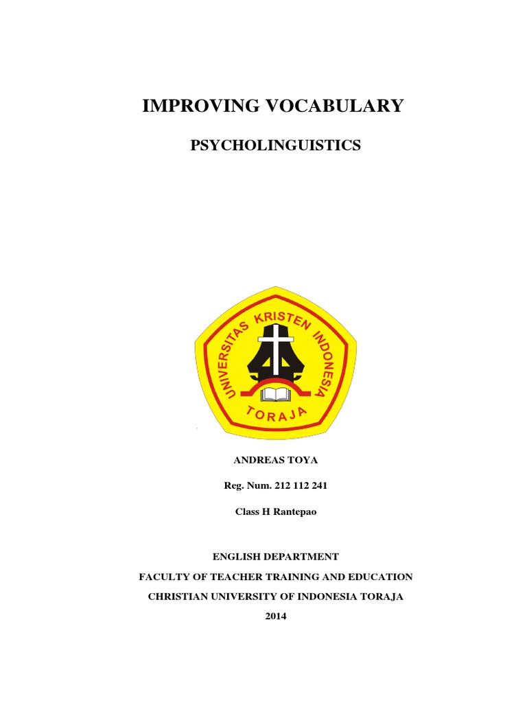 Improving Vocabulary Pdf Vocabulary Reading Comprehension