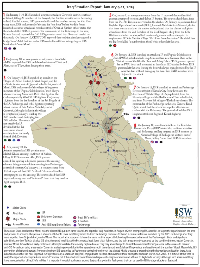 2015 1 11 Situation Report | PDF | Peshmerga | World Politics