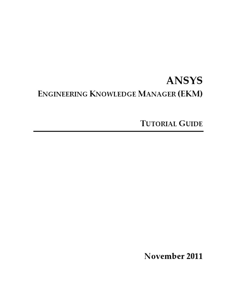ANSYS EKM Collaborate Tutorial | PDF | Web Browser | Computer File