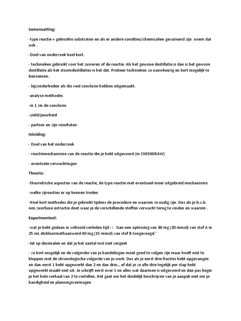 Verslag Template | PDF