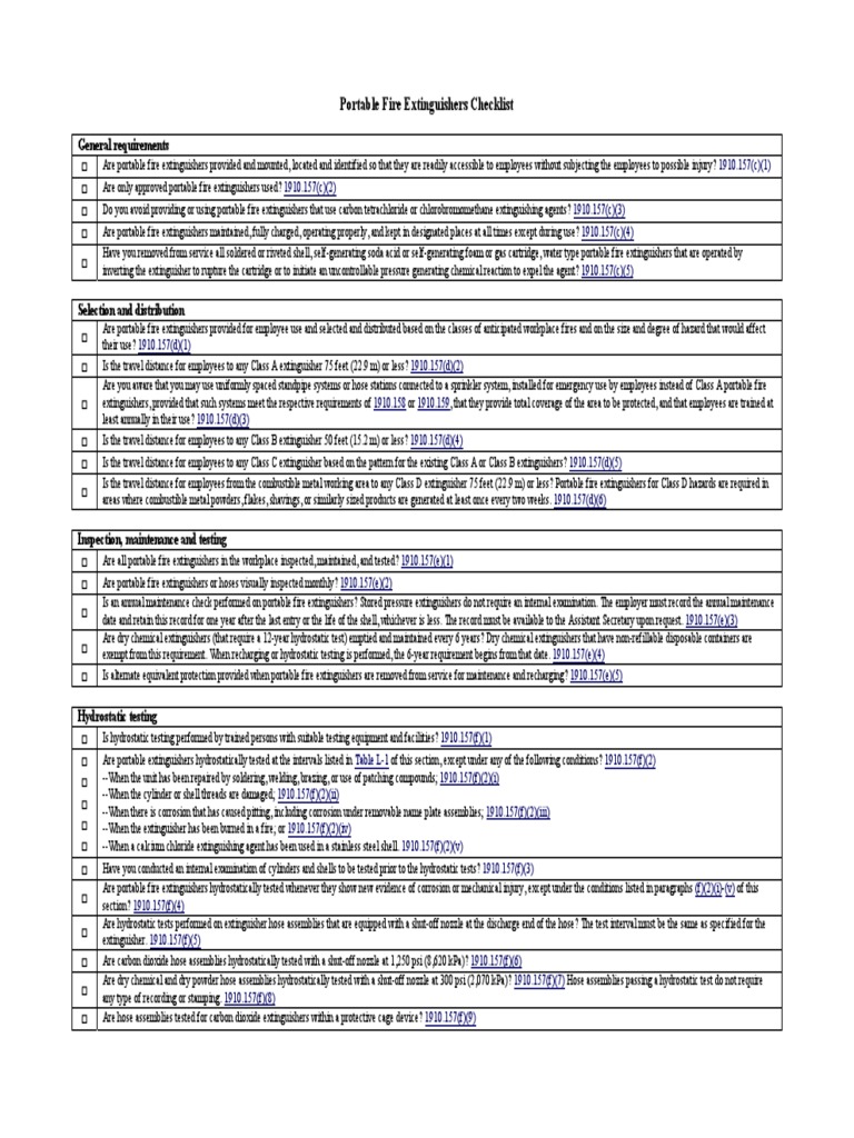 Portable Checklist | PDF