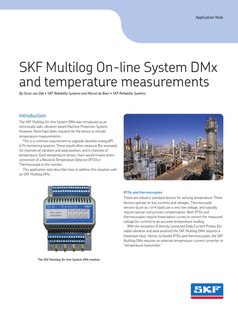 CM3120 en SKF Multilog DMx-Temperature Measurements | PDF ...