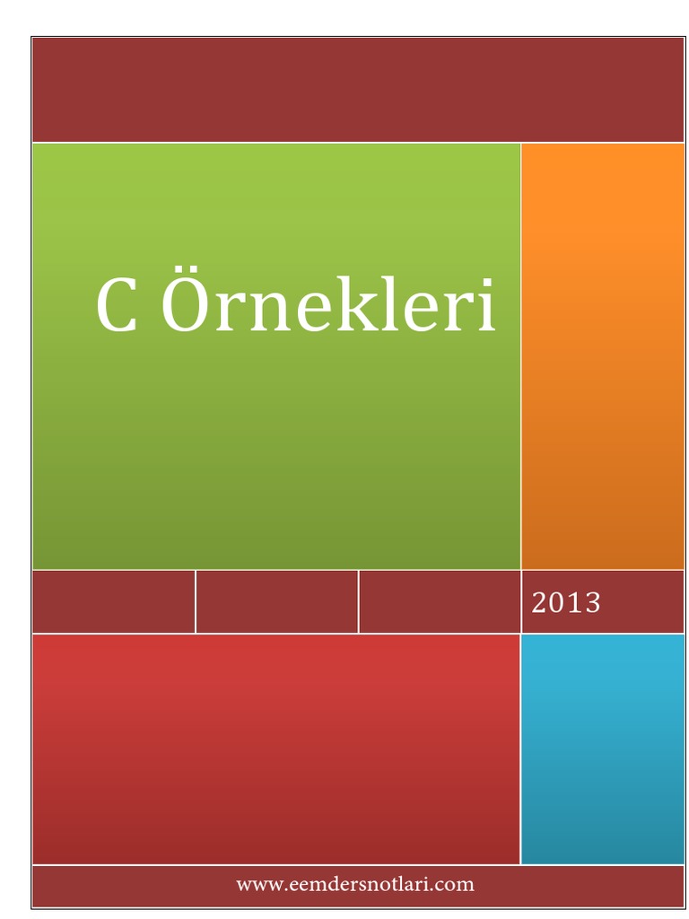 C Programlama - Eemdersnotlari - Com Ders Notları 3 | PDF