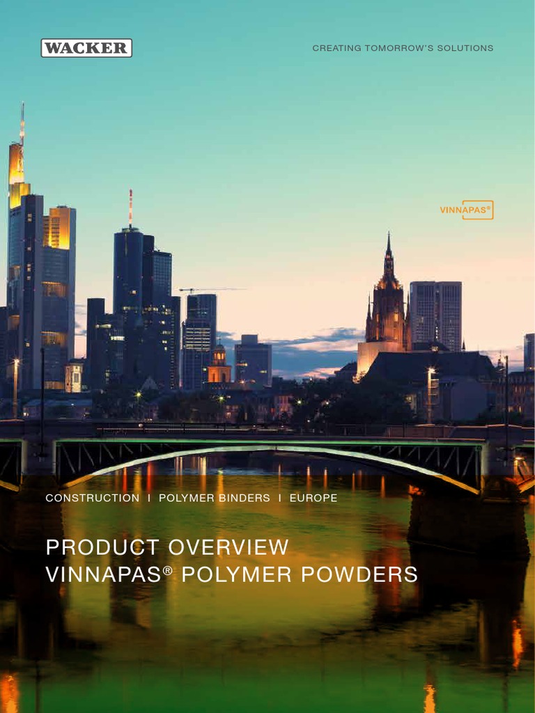 VINNAPAS® Polymer Powders PDF | PDF | Rheology | Adhesion