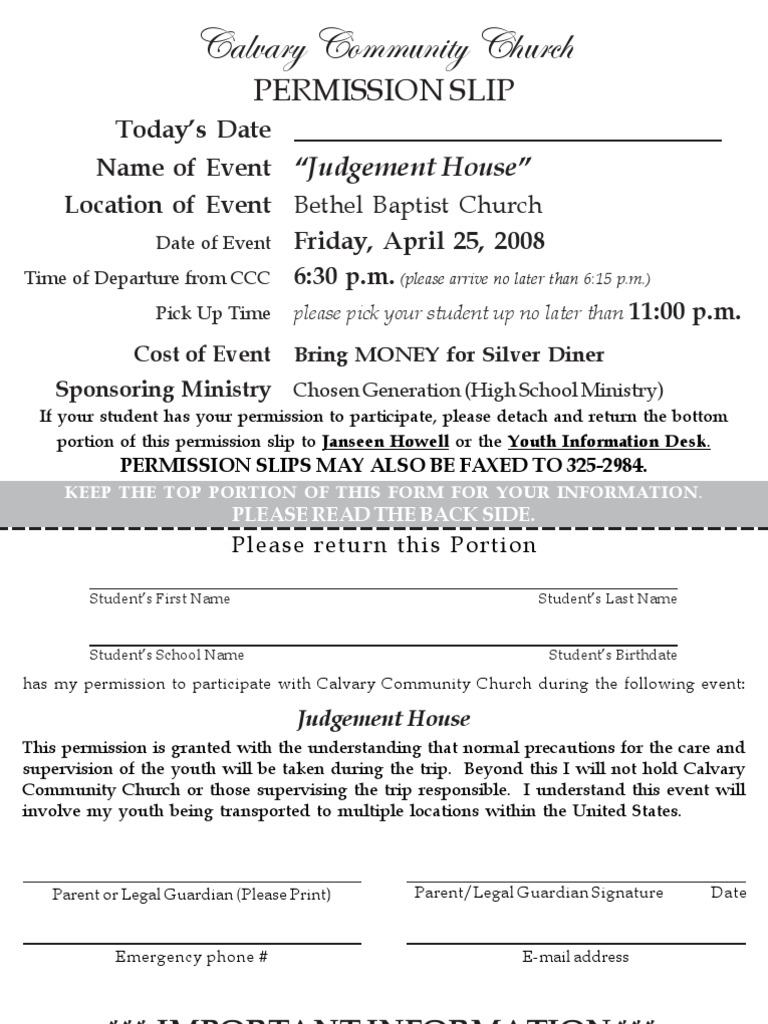 Judgement House 042508 | PDF