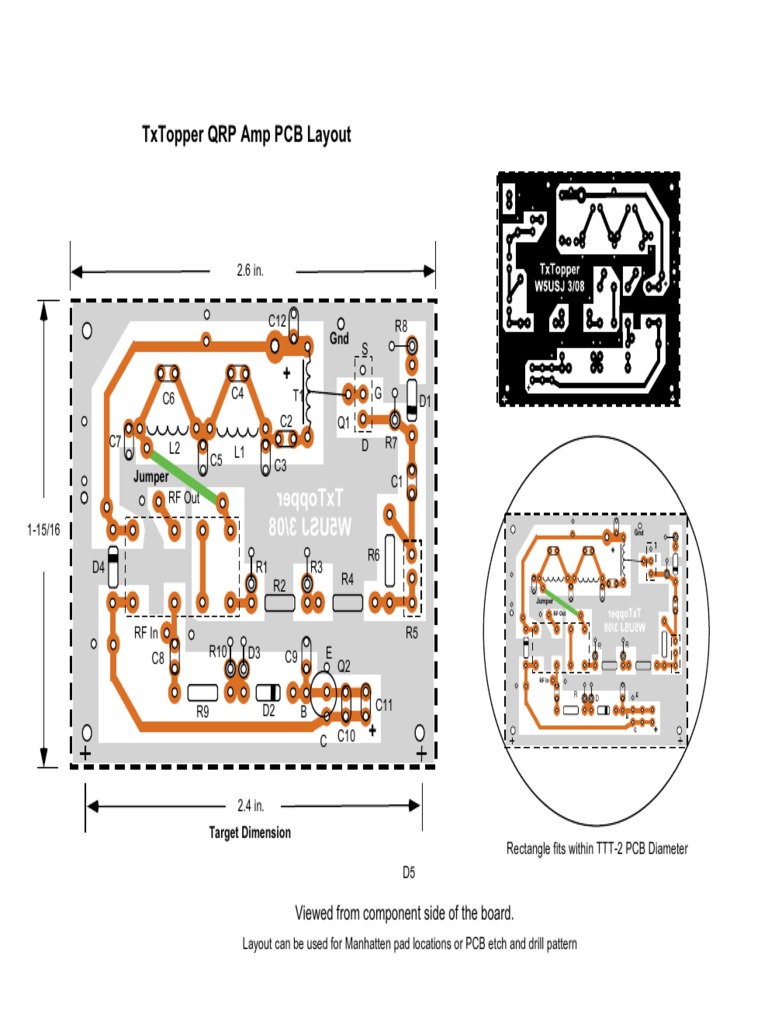 QRP Amp PCB Layout Guide | PDF