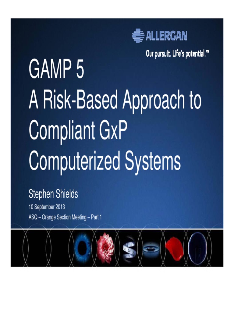 RESUMEN GAMP 5 Parte 1 | PDF | Verification And Validation | Specification (Technical Standard)