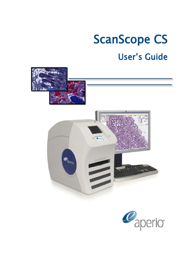 ScanScope CS UserGuide | Image Scanner | Computer Monitor