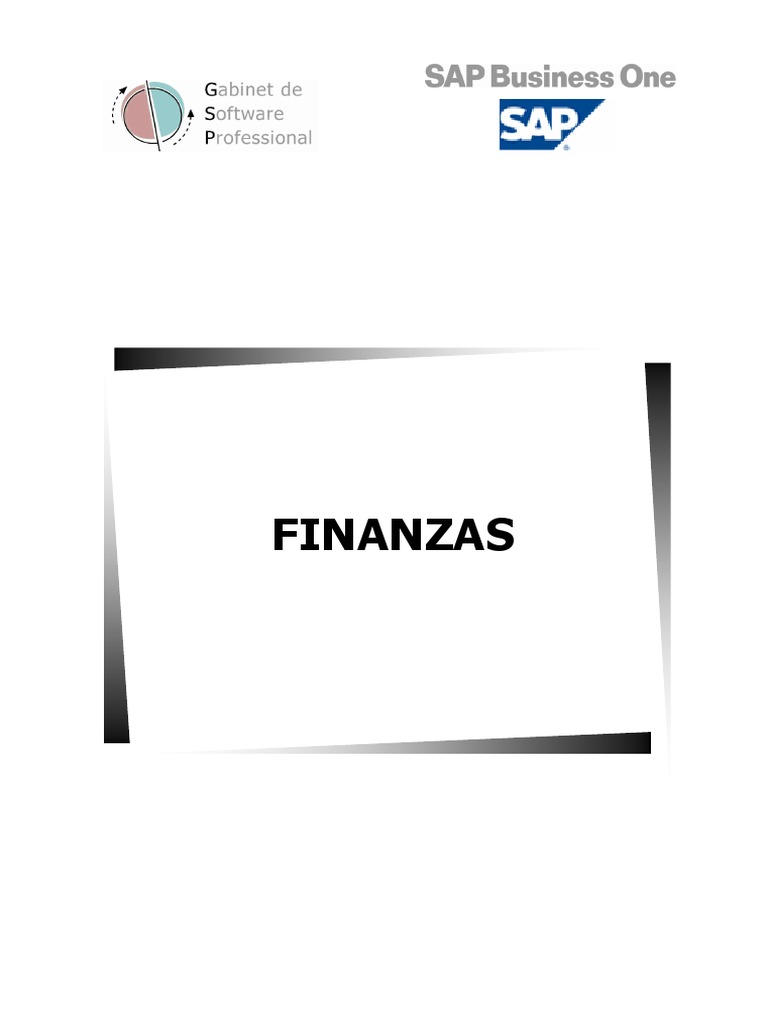 Manual Sap Finanzas - Sap Business One | PDF | Contabilidad | Presupuesto